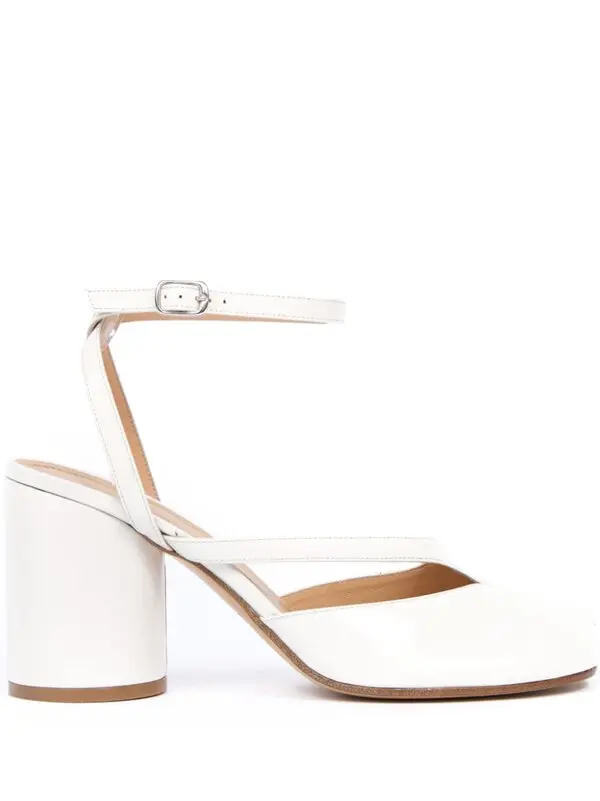 MAISON MARGIELA 80mm Tabi Sandal Pumps - White