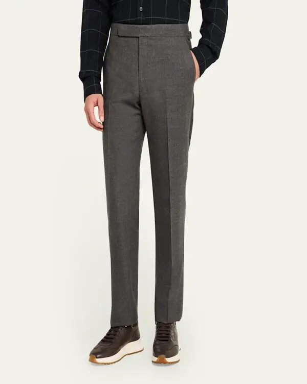 Ralph Lauren Purple Label Gregory Worsted Flannel Pants