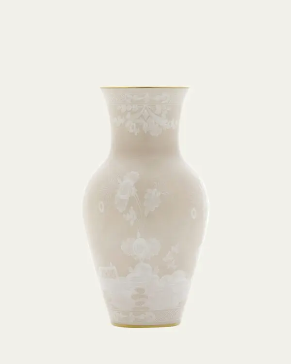 GINORI 1735 Oriente Italiano Meringa Ming Vase 10