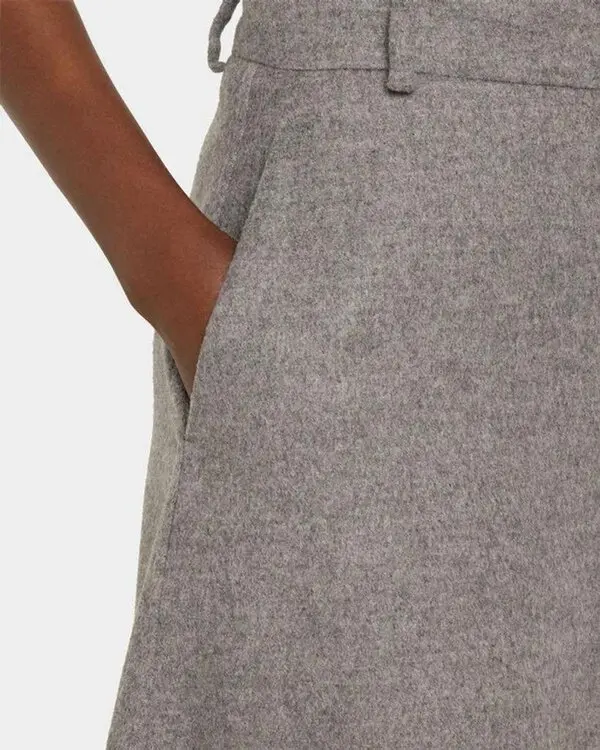 Brunello Cucinelli A-line Midi Skirt - Grey