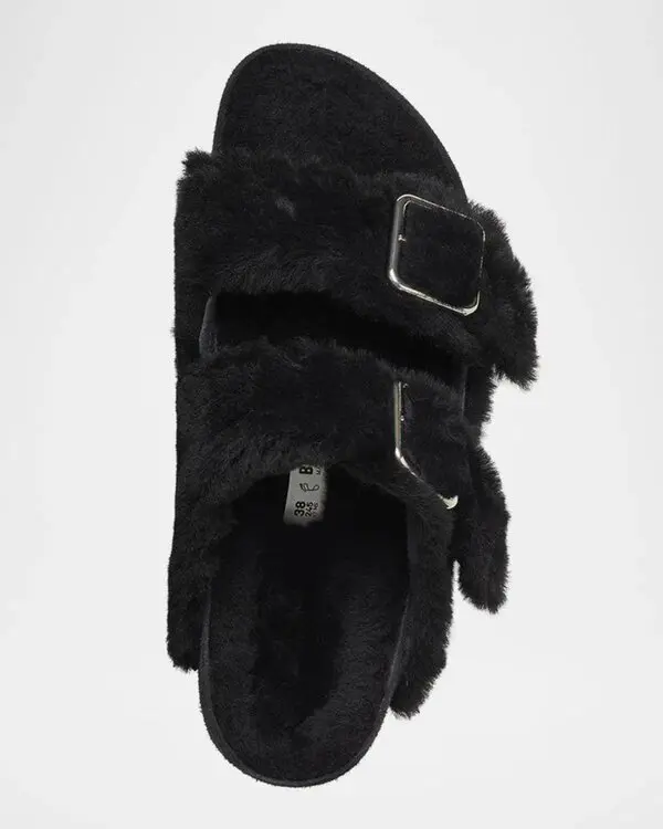 BIRKENSTOCK Arizona Shearling Slide Sandals