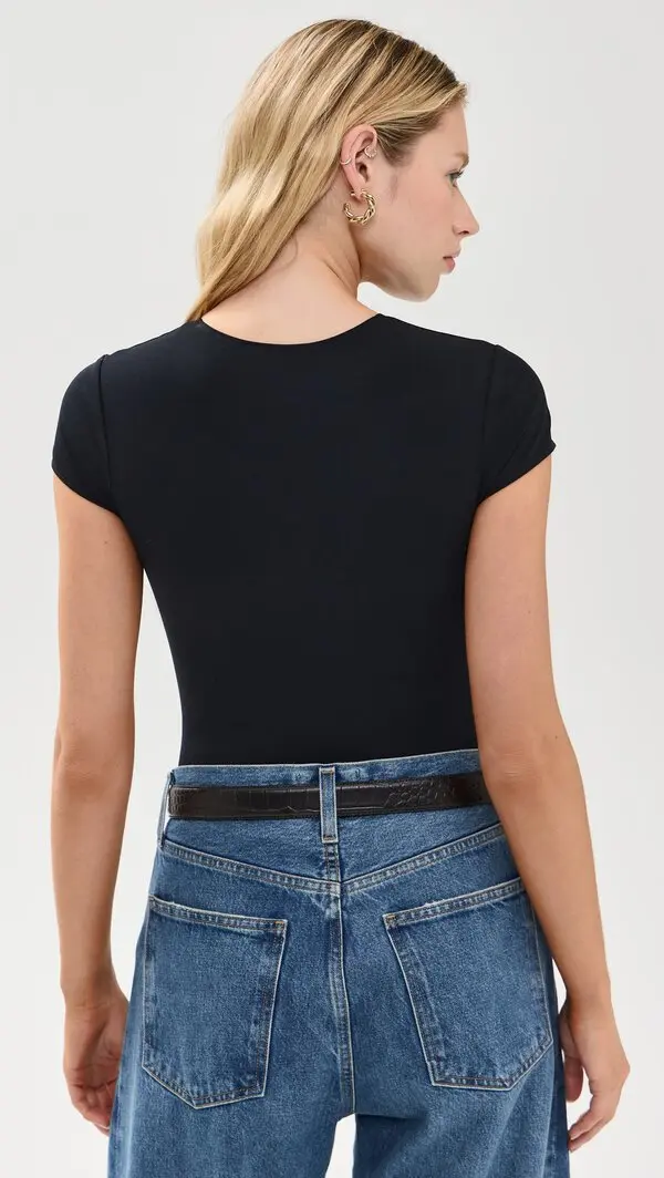 Commando Butter Luxe Cap Sleeve Thong Bodysuit
