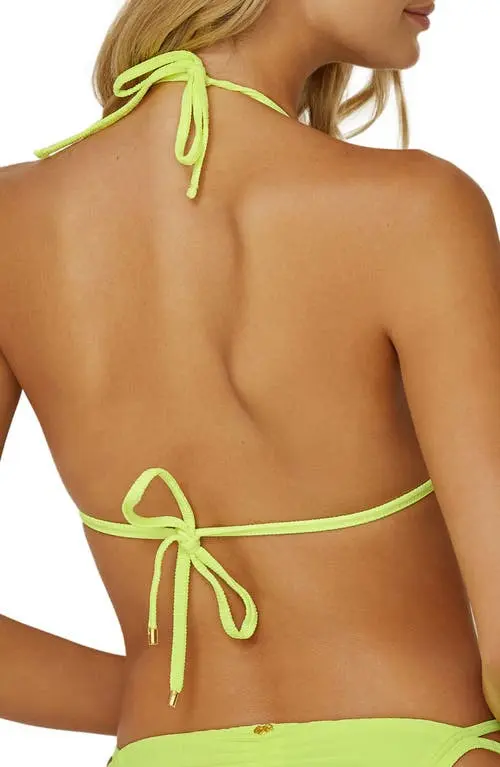 PQ SWIM Raven Textured Triangle Bikini Top