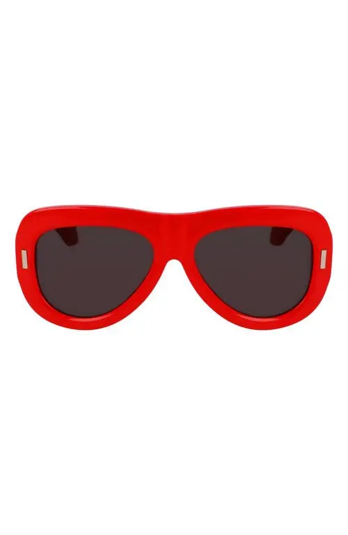 FERRAGAMO Rivets Aviator Sunglasses - Red