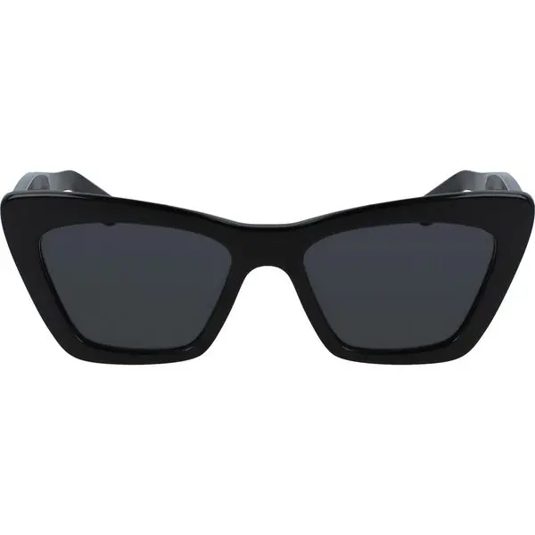 FERRAGAMO 55mm Butterfly Sunglasses - Black