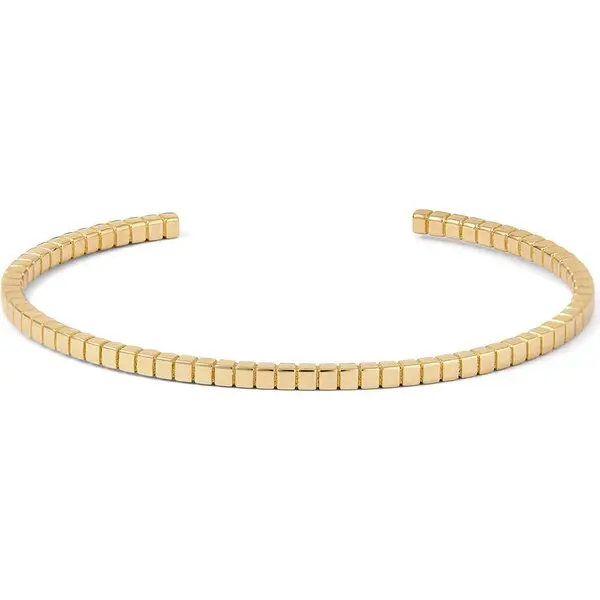 IVI LOS ANGELES Slim Signore Cuff Bracelet - Yellow Gold