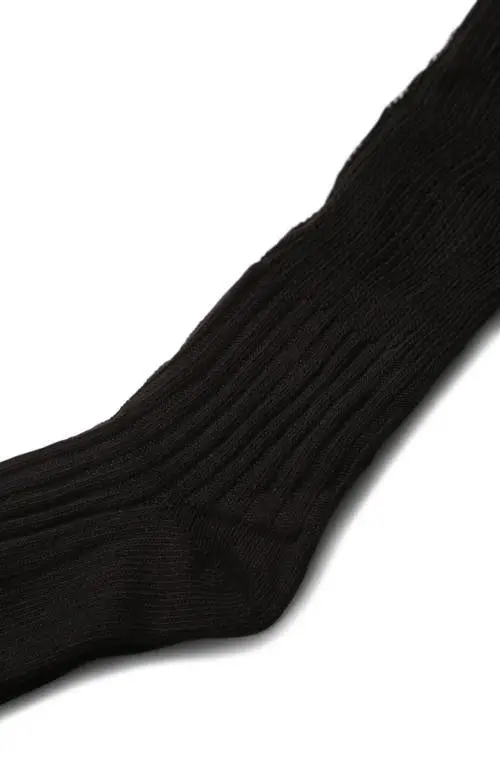 BELLE & BLOOM End Game Ribbed Socks - Black