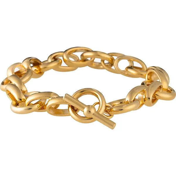 CHRISTINA CARUSO Plated Italian Chain Bracelet - 14k Gold