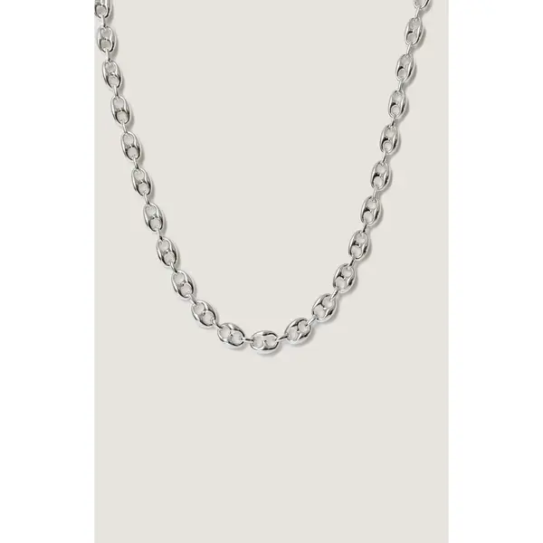 KINN Puffed Mariner Chain Necklace - Silver