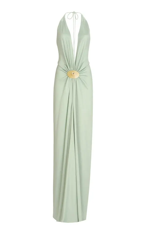 Silvia Tcherassi Aiko Gathered Maxi Dress