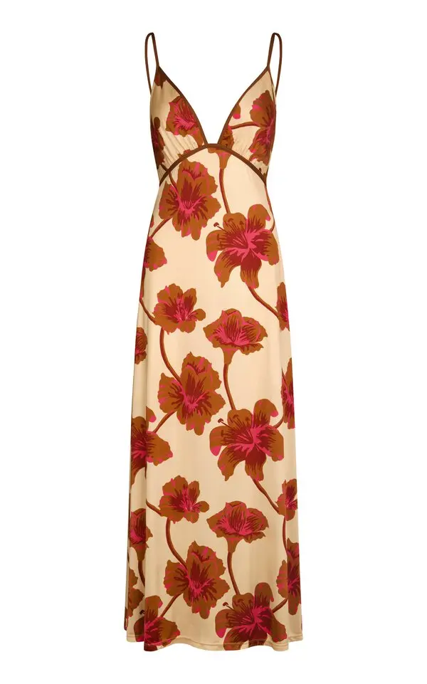 Johanna Ortiz Sendero De Astromelias Maxi Dress - Multi