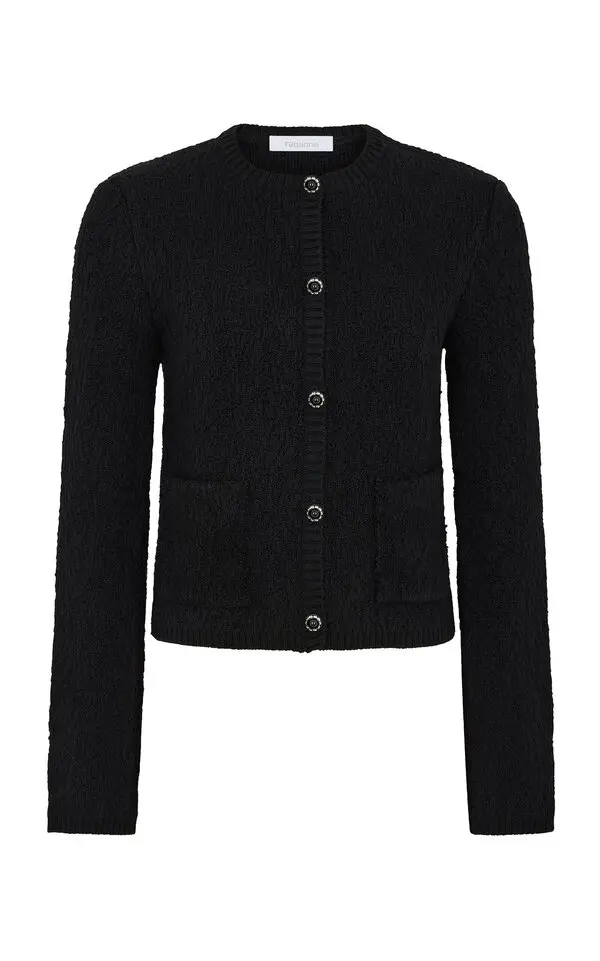 Rabanne Wool-cashmere Cardigan - Black
