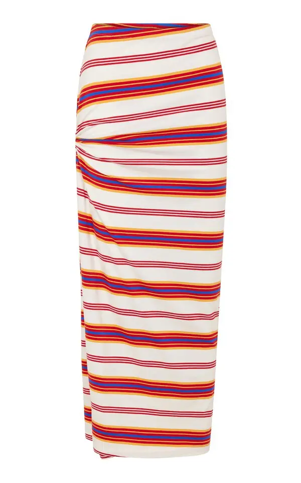 Rabanne Striped Stretch-cotton Maxi Skirt - Stripe