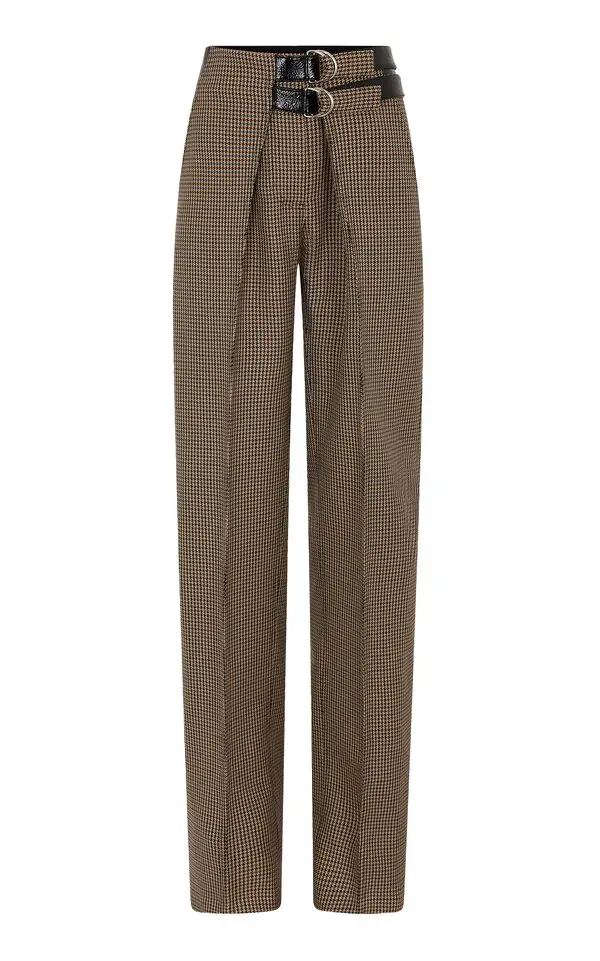 Rabanne Belted Straight-leg Trousers