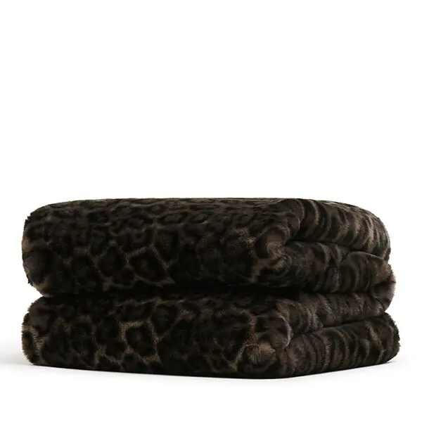 Apparis Brady Leopard Throw - Dark Leopard