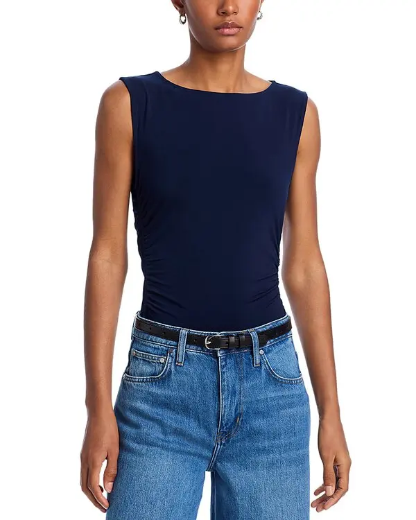 Derek Lam 10 Crosby Sophia Ruched Top - Night Sky