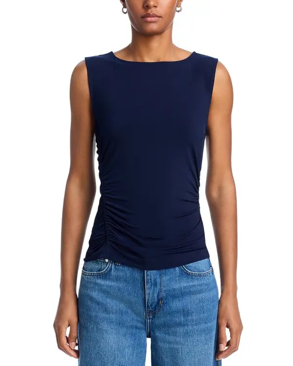 Derek Lam 10 Crosby Sophia Ruched Top - Night Sky