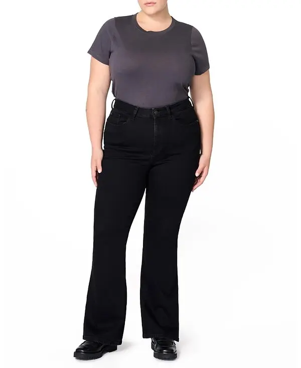 Warp + Weft Mia Plus High Rise Flare Jeans