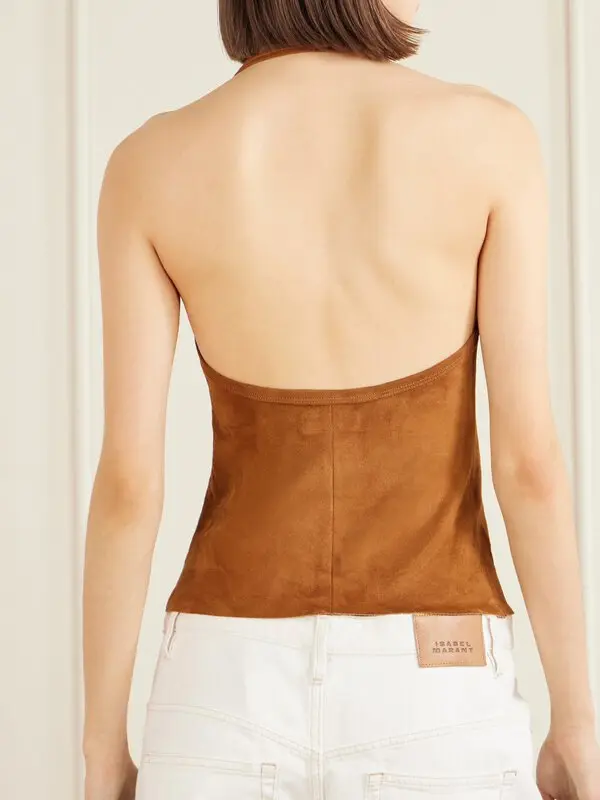 Stouls Cherry Open-back Tank - Brown