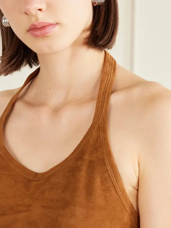 Stouls Cherry Open-back Tank - Brown