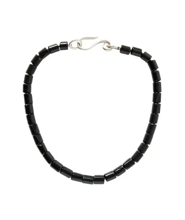 SOPHIE BUHAI Silver Onyx Deco Choker - Black