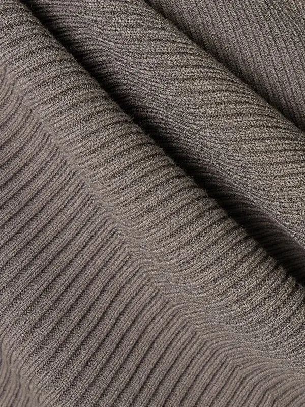 Rick Owens Draped Ribbed-knit Top