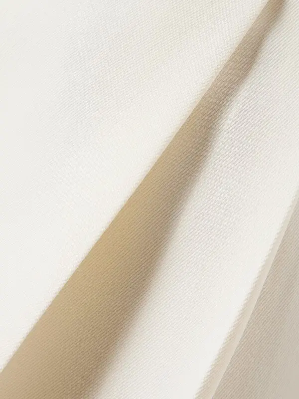 RÓHE Pleated Recycled-twill Wide-leg Trousers - Neutrals