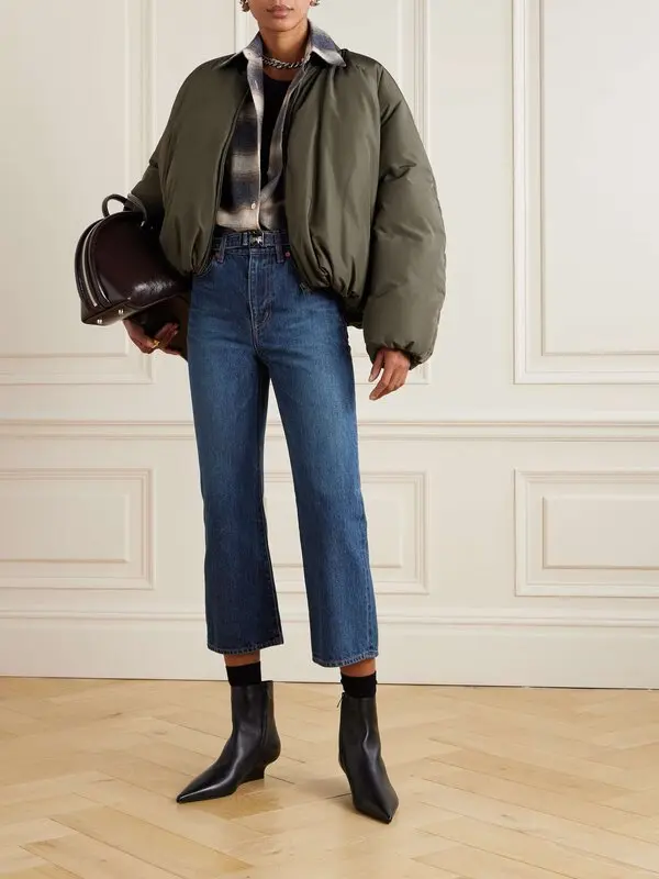 Sacai Belted Bootcut Jeans - Blue