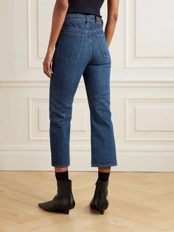 Sacai Belted Bootcut Jeans - Blue