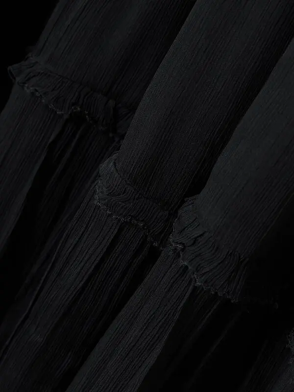 MARANT ETOILE Alita Ruffled Tiered Chiffon Midi Dress