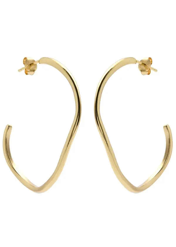 ASTRID & MIYU Infinite 18kt -plated Hoop Earrings - Gold