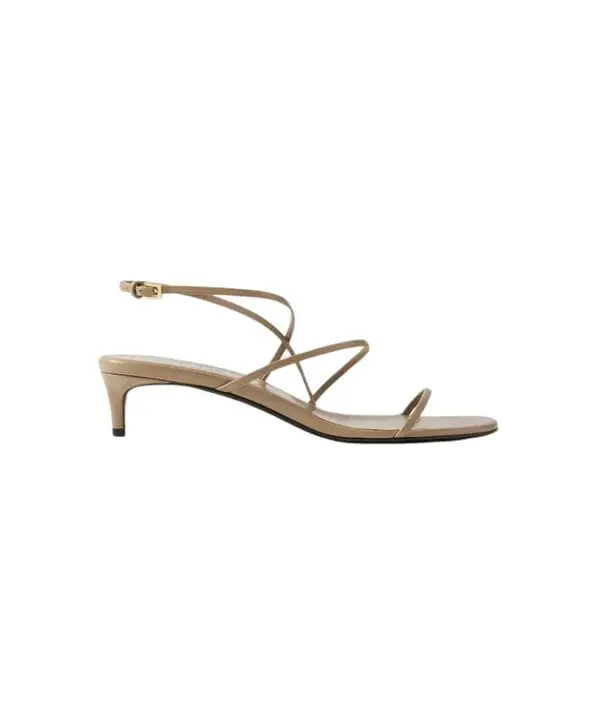 Khaite Loop Leather Sandals - Neutrals
