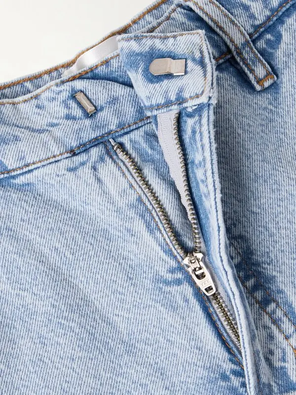 FRAME The Wide Trouser High-rise Wide-leg Jeans - Blue