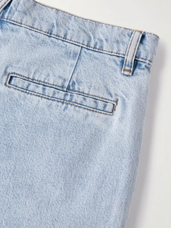 FRAME The Wide Trouser High-rise Wide-leg Jeans - Blue