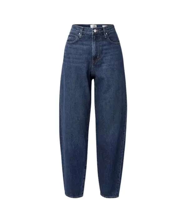 FRAME The Narrow High-rise Tapered Jeans - Blue