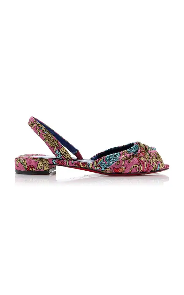 CHRISTIAN LOUBOUTIN Cordelina Flat Slingback Sandals
