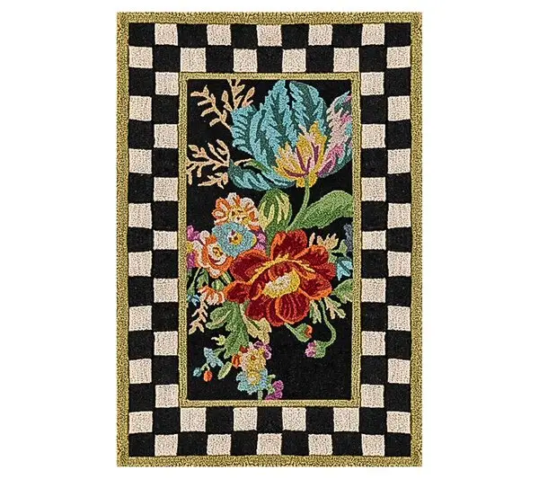 MACKENZIE-CHILDS Flower Market 2' X 3' Washable Rug - One-color
