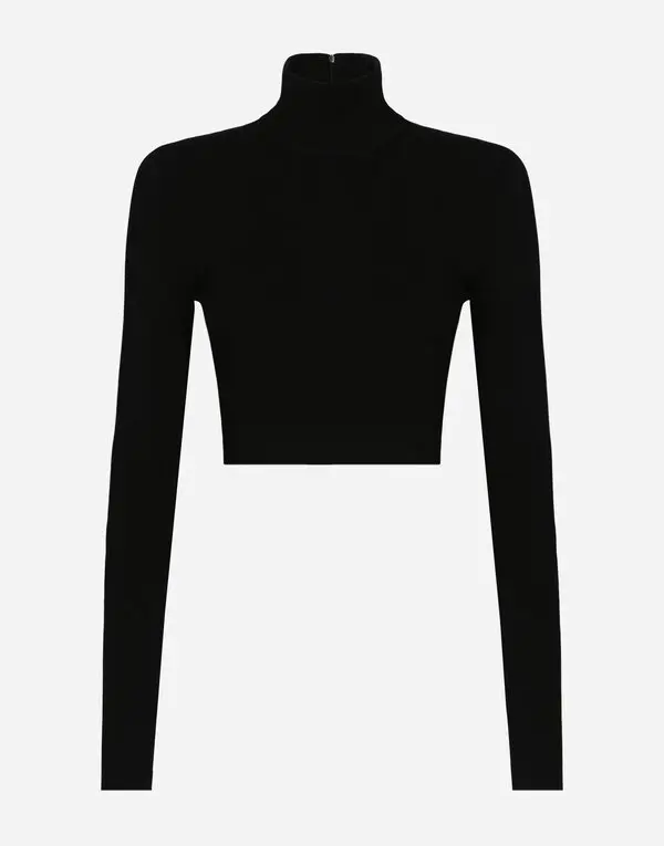 Dolce & Gabbana Cropped Turtleneck Top