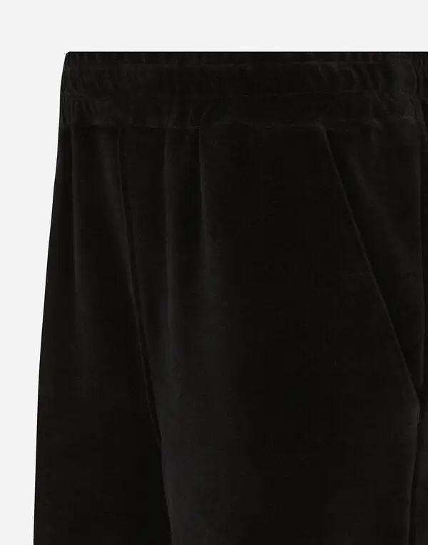 Dolce & Gabbana Cotton Chenille Jogging Pants With Dg Logo