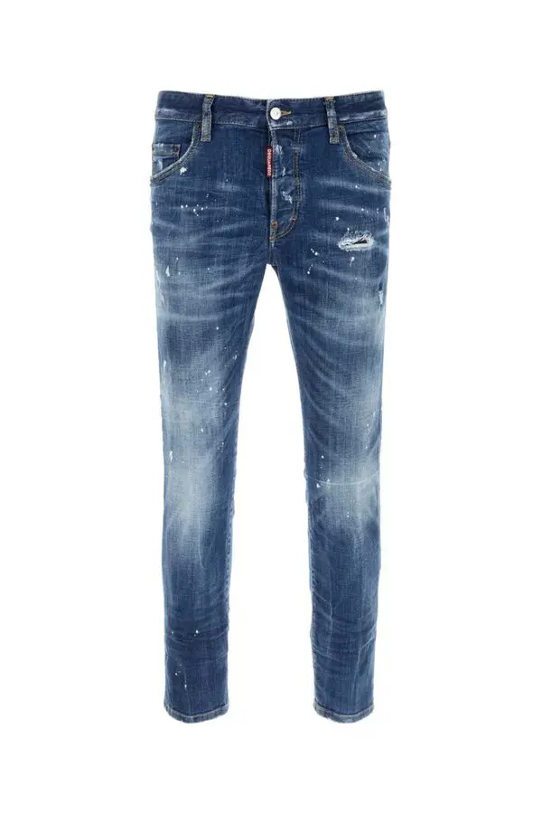 Dsquared2 Stretch Denim Skater Jeans - Blue