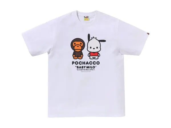 A BATHING APE X Pochacco Baby Milo Tee Shirt - White