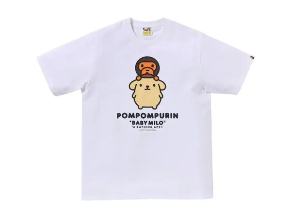 A BATHING APE X Pompompurin Baby Milo Tee Shirt - White