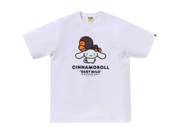 A BATHING APE X Cinnamoroll Baby Milo Tee Shirt - White