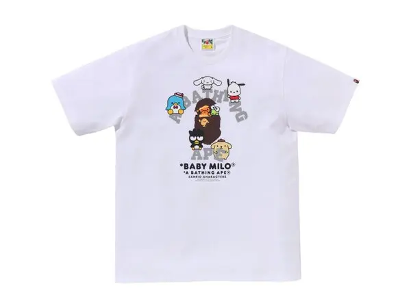 A BATHING APE X Sanrio Characters Baby Milo Tee Shirt - White