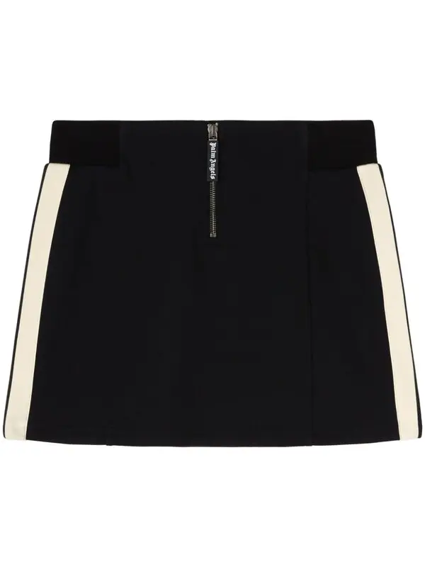 Palm Angels Side-stripe Mini Skirt - Black