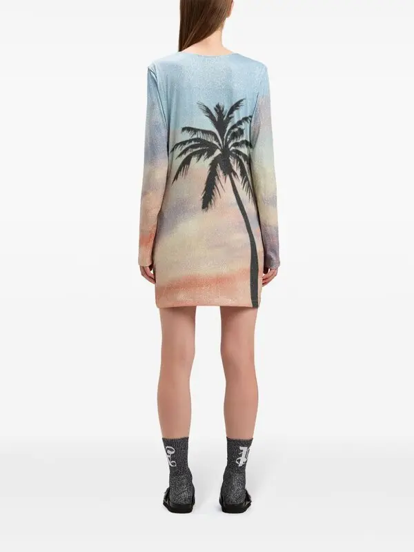 Palm Angels Sunrise Palm Mini Dress