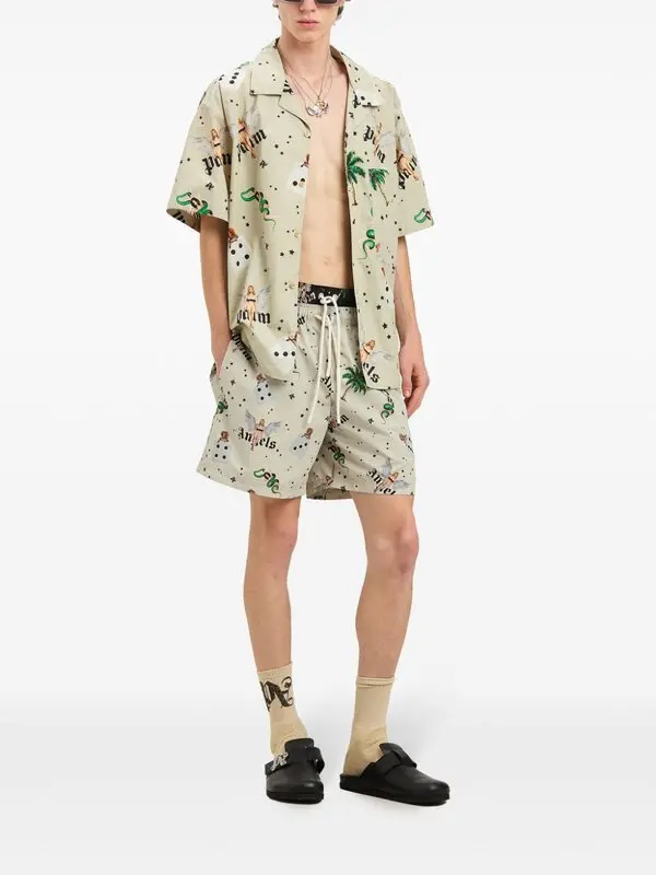 Palm Angels Pin-up Swim Shorts