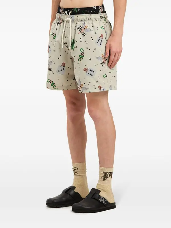 Palm Angels Pin-up Swim Shorts