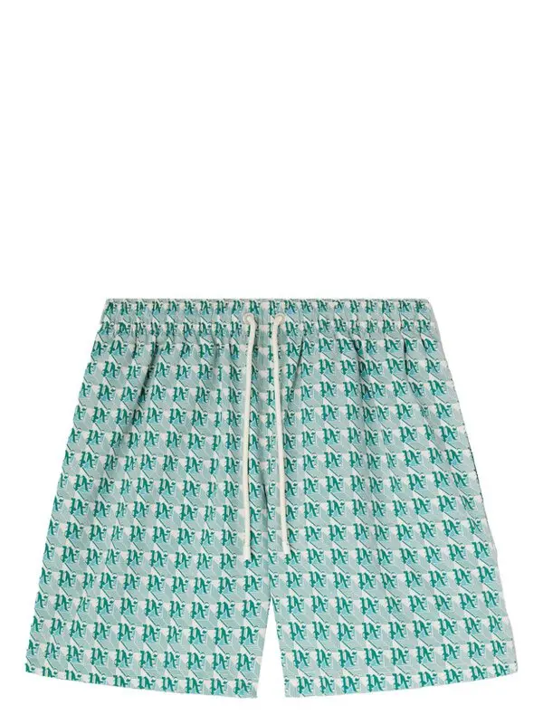 Palm Angels Pa Diamonds Swim Shorts - Green