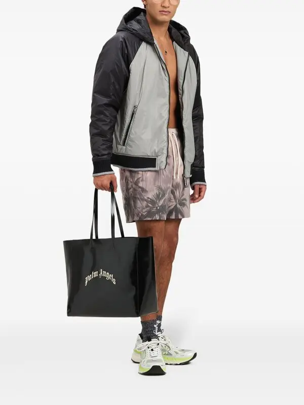 Palm Angels Sunset Palms Swim Shorts - Neutrals